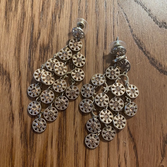 Express | Accessories | Express Gold Rhombus Shape Earrings | Poshmark